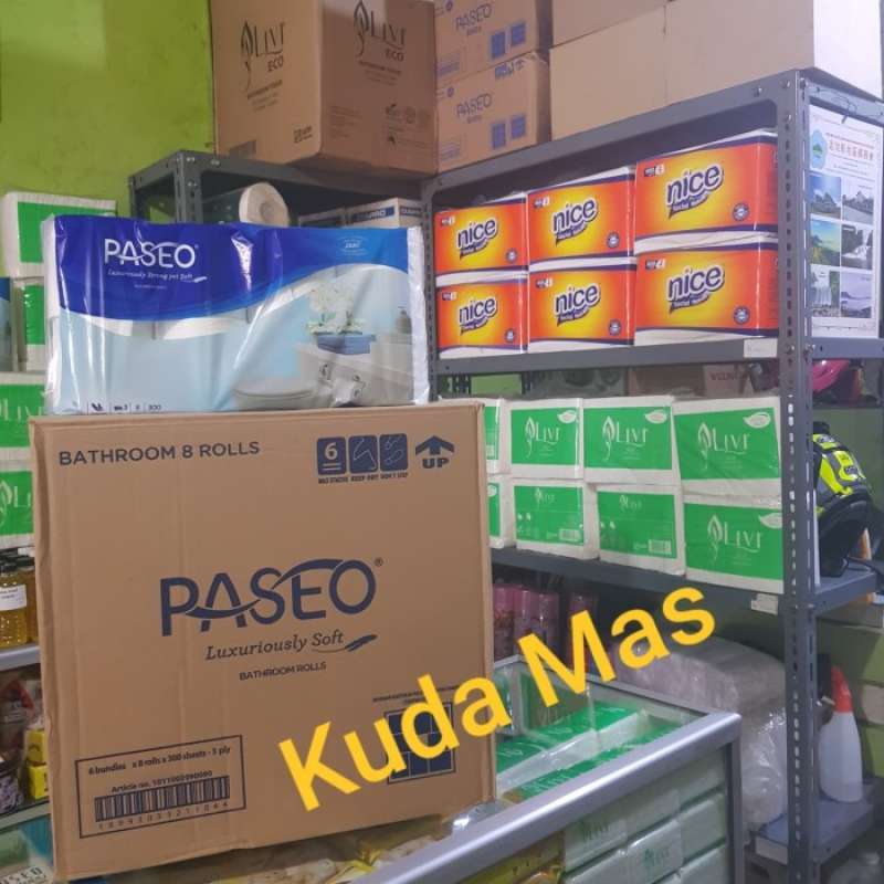Promo Tisu Tissu Tissue Paseo Elegant Toilet Core 8 Roll 300 Sheet Diskon 33 Di Seller Zafran