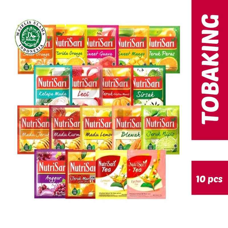 Jual Nutrisari renceng isi 10 sachet jeruk peras jeruk nipis milky ...