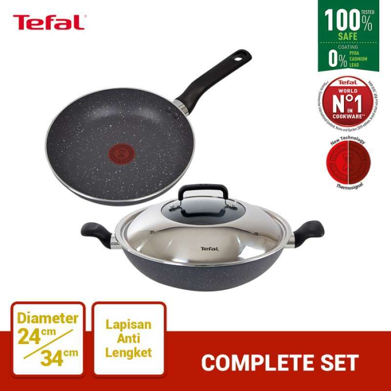 Jual Tefal Wajan & Panci Complete Set 2 - Penggorengan Di Seller Surya ...