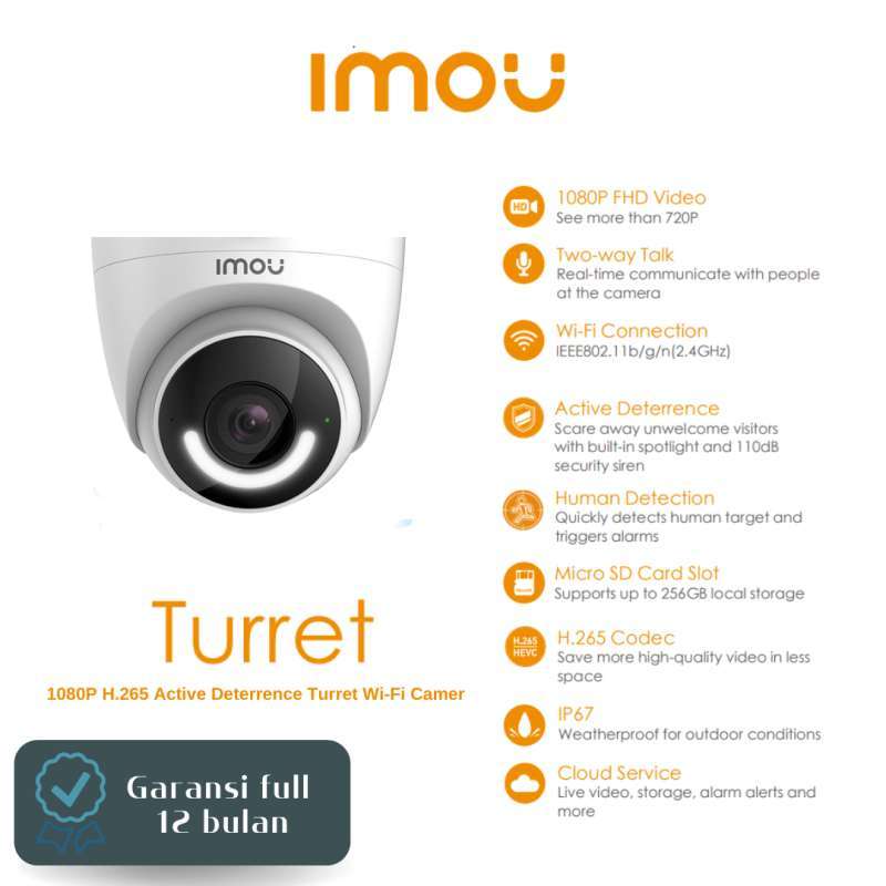 Jual IMOU Turret IPC-T26EP Indoor / Outdoor Wireless IP Camera ...