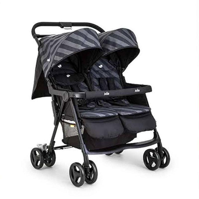Joie Aire Twin Stroller Dark Pewter With Footmuffs | atelier-yuwa.ciao.jp