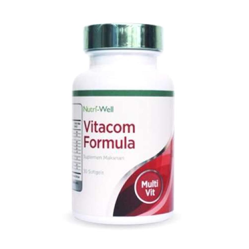 Jual Nutriwell Vitacom Formula Stamina Daya Tahan Tubuh Multivitamin ...