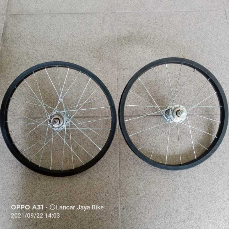 Jual Rims set velg sepeda 16 inch lengkap ada bos dan ruji tinggal ...