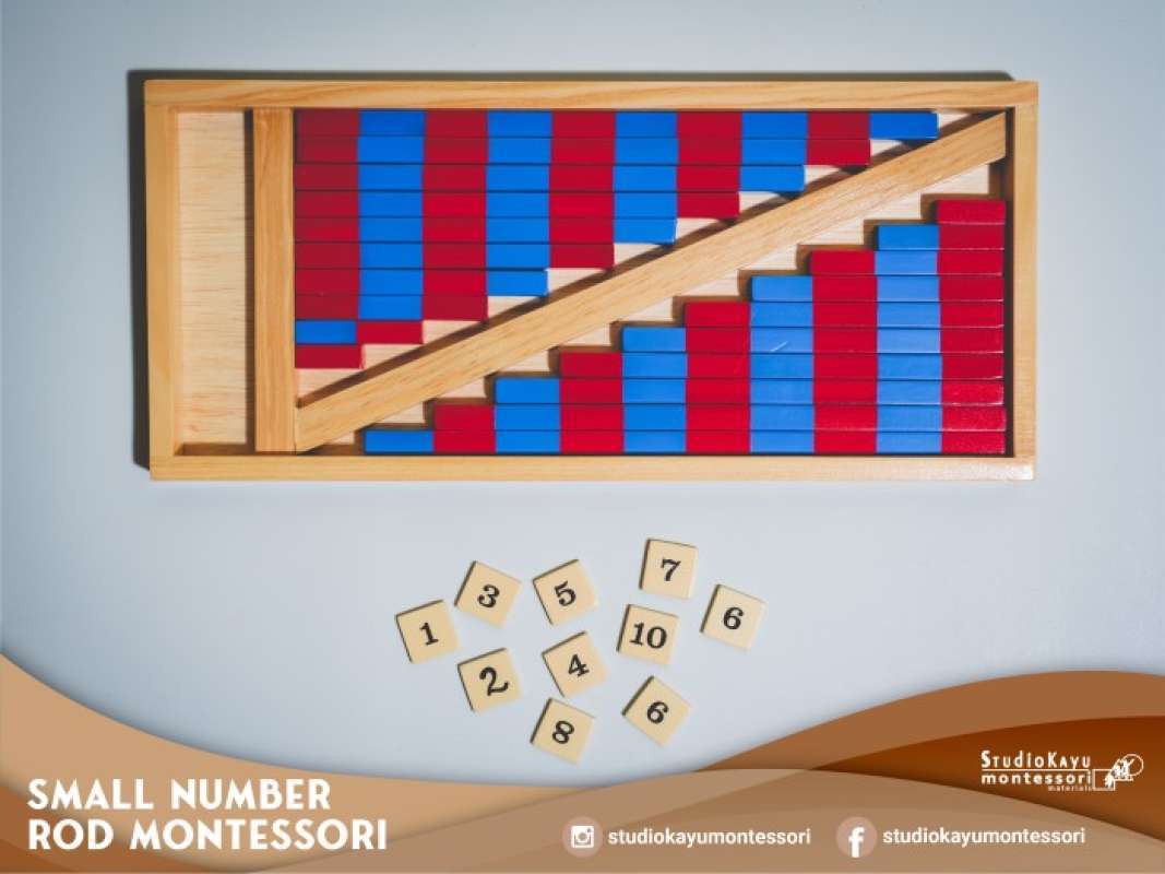 Promo Small Number Rod Montessori Diskon 24% di Seller Hobby Land ...