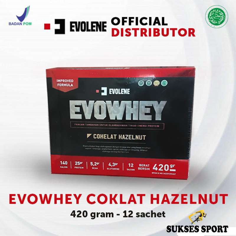 Jual EVOLENE Evowhey 12 Sachet 420 Gram di Seller SUKSES SPORT ...