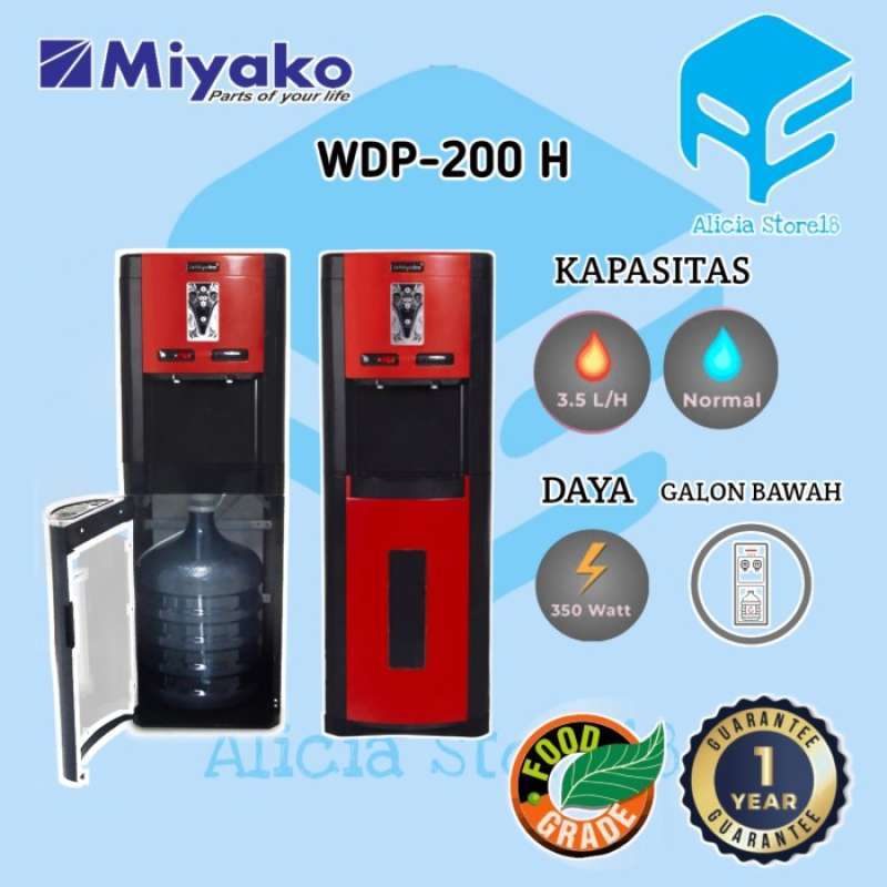 Jual Water Dispenser Bottom Load Wdp-200h Wdp200 Galon Bawah 2 Keran Di ...
