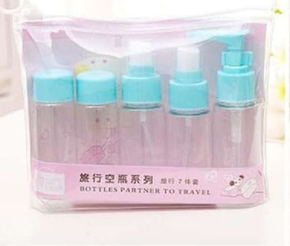 Jual 5 In 1 Travel Toiletries Kit Set Bottle Botol Spray Semprot Tempat ...
