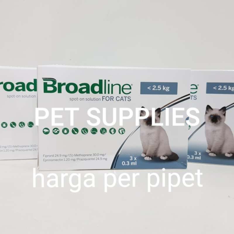 Promo Obat Kutu Kucing Ampuh Dan Komplit, Broadline, Ukuran Sampai 2.5 ...