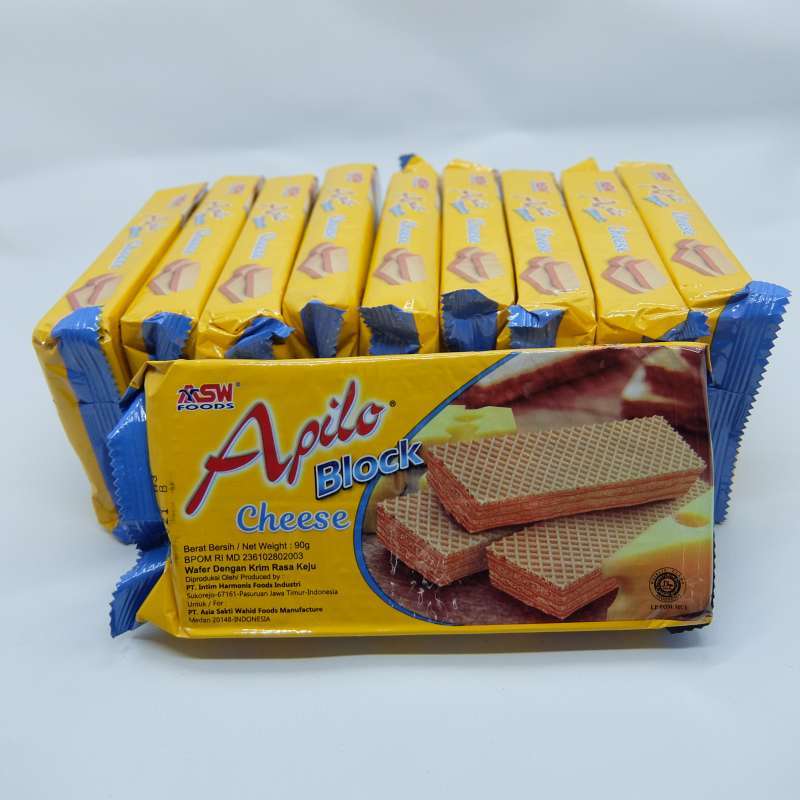 Jual Apilo Block Wafer Cheese [90 g] di Seller PT. SASANA MEGAH AGUNG ...