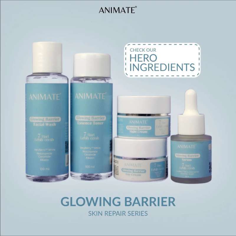 Jual Paket Animate Glowing Barrier Skin Repair Series 5in1 Di Seller ...