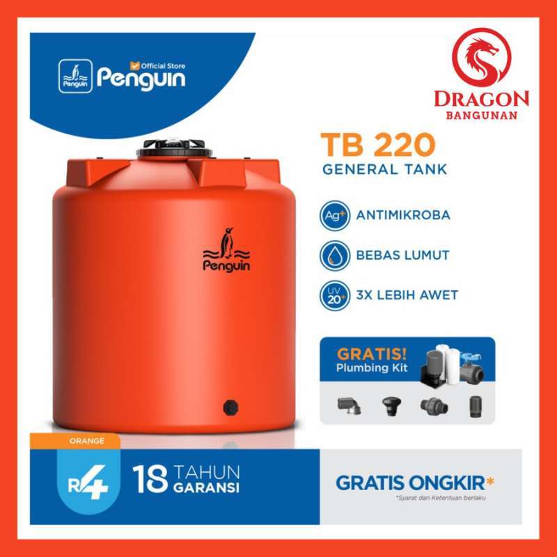 Jual Penguin Tangki | Toren| Tandon Air TB 220 2500 Liter - Biru Tua Di ...