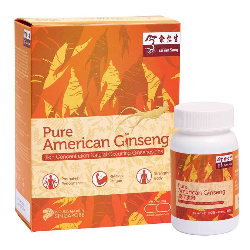 Promo Eu Yan Sang Pure American Ginseng Capsule 60'S (60 x 420mg ...