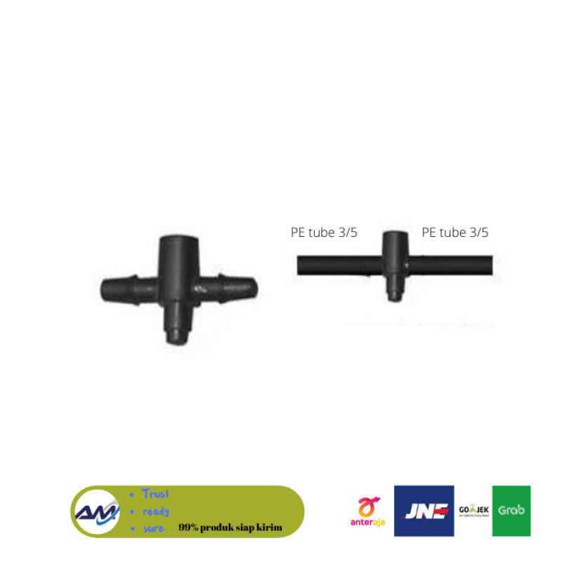 Promo Premium Micro Tee 3/5 Nepel Nepple Cabang 2 Selang Irigasi Tetes ...