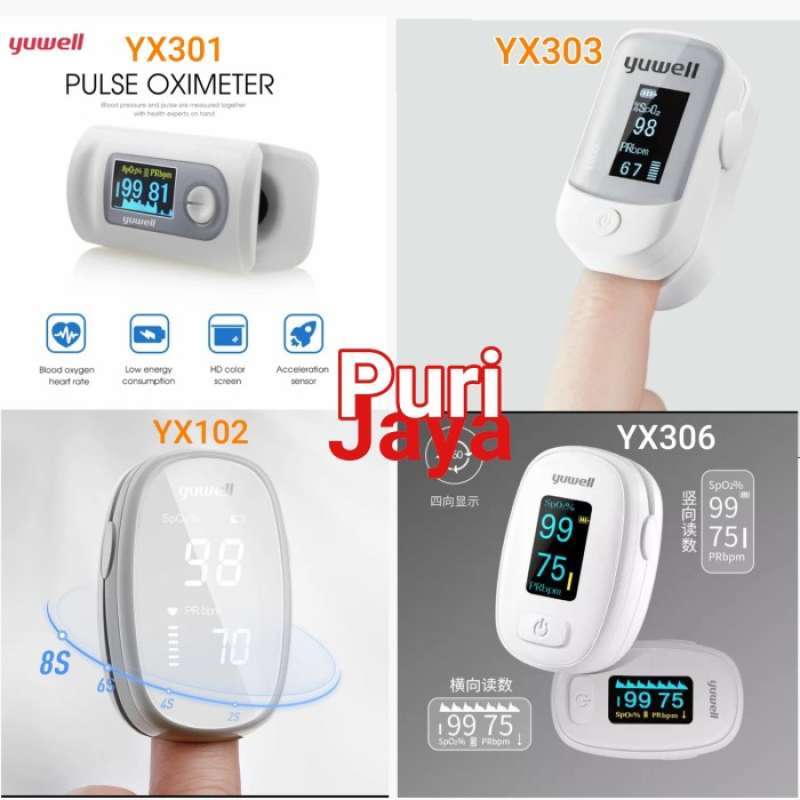 Promo Yuwell Oximeter YX306 YX301 YX303 YX102 Oxymeter SPO2 Oxi Diskon 50% di Seller ...