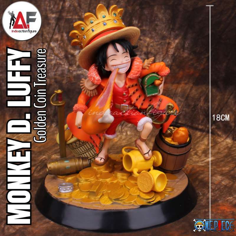 Jual One Piece Monkey D. Luffy precious golden treasure edition coin ...