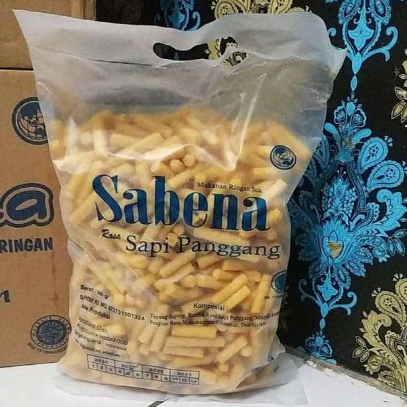 Jual Sabena Rasa Sapi Panggang Snack Chiki [360 G/ 1 Dus/ 5 Bag] Di ...