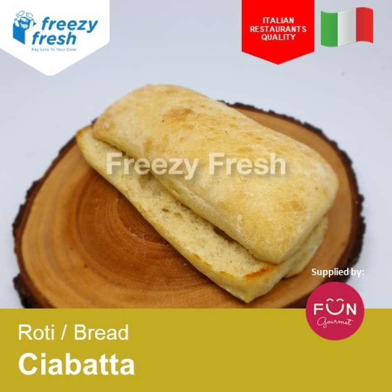 Jual Freezy Fresh Roti Ciabatta Italian Inspired Bread By Fun Gourmet ...