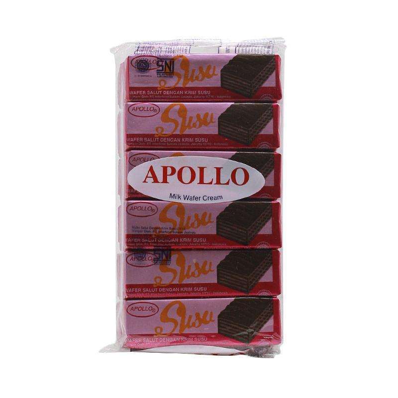 Jual APOLLO MILK WAFER CREAM 12 PCS x 12g di Seller Adam Dani Mini ...