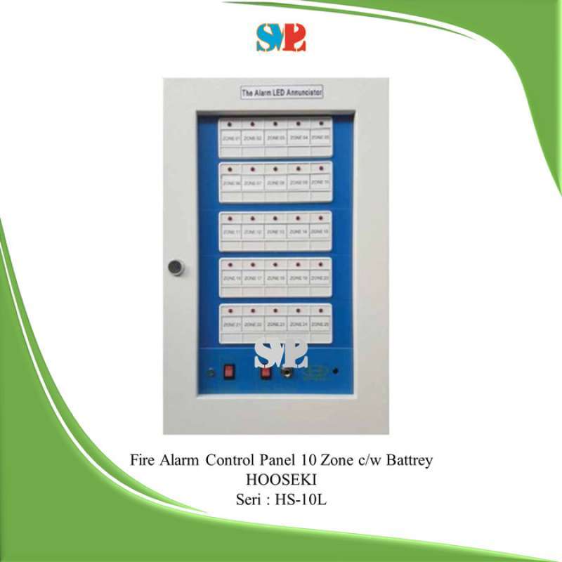 Jual Fire Alarm Control Panel 10 Zone Complete With Battery Hooseki Hs 10L di Seller Gondola ...