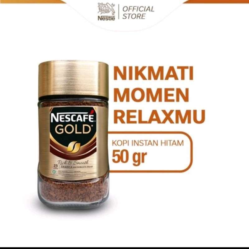 Jual Nescafe Gold Blend Kopi Hitam Tanpa Ampas Perpaduan Arabika ...