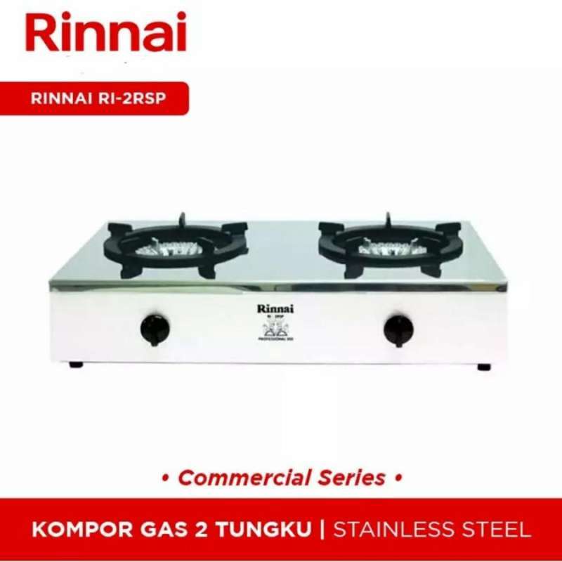 Jual Kompor Gas Rinnai 2 Tungku RI-2RSP RI2RSP low pressure besi cor ...