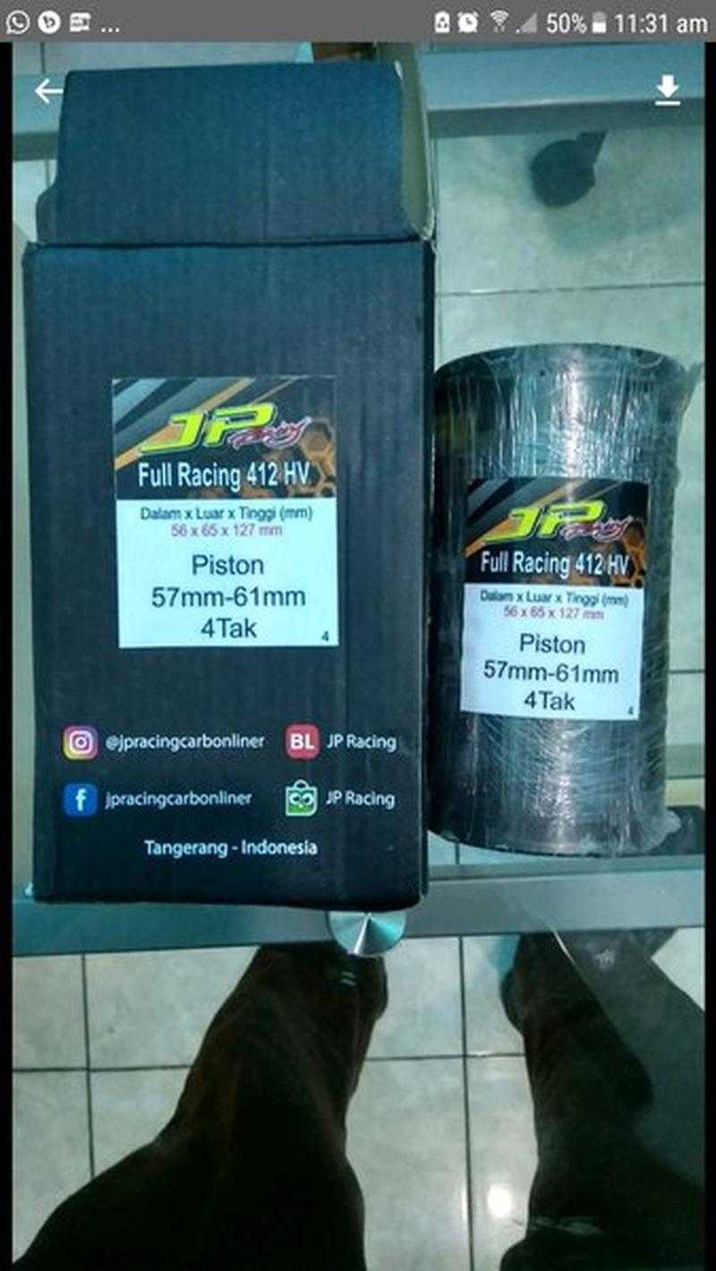Jual Liner JP Full Racing 58an Boring Sleeve Furing Block Silinder Bore ...