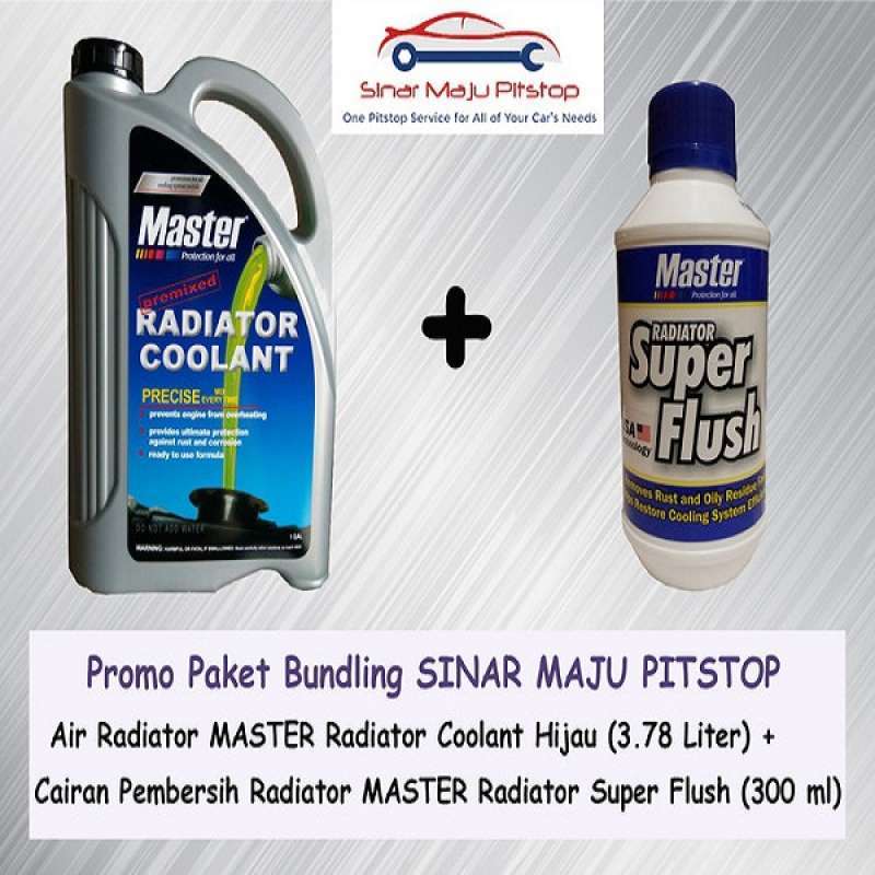 Promo Paket Servis Radiator - Master Air Radiator Coolant Warna Hijau 3 ...