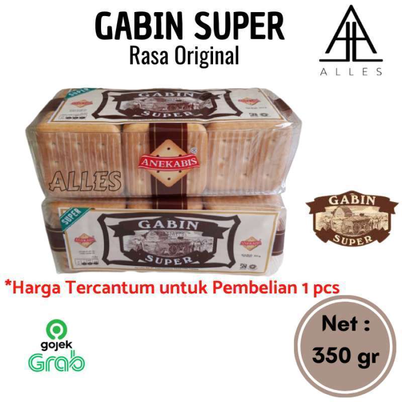 Jual Biskuit Gabin Super / Biskuit Susu / Aneka Super Biskuit 350 gr di ...