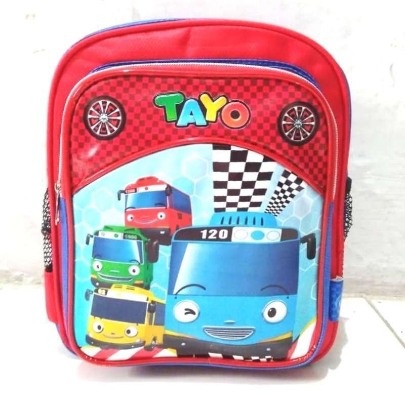 Jual Tas sekolah Backpack Paud New Super Quality /Tayo/Tobot/Ultraman ...