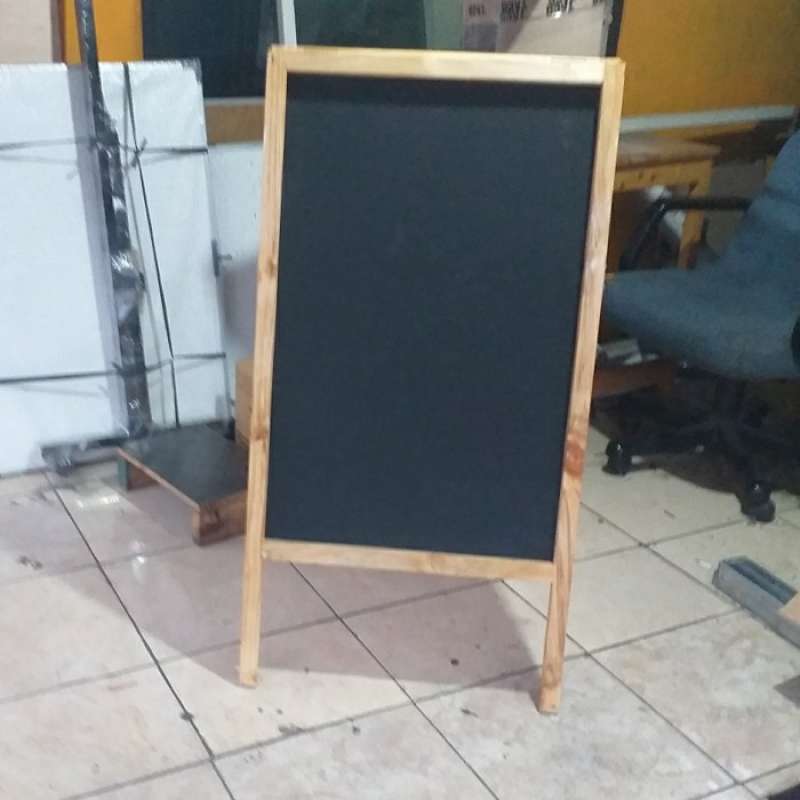Jual Black Board Papan Menu Restoran Double Face 60 X 90cm Di Seller ...