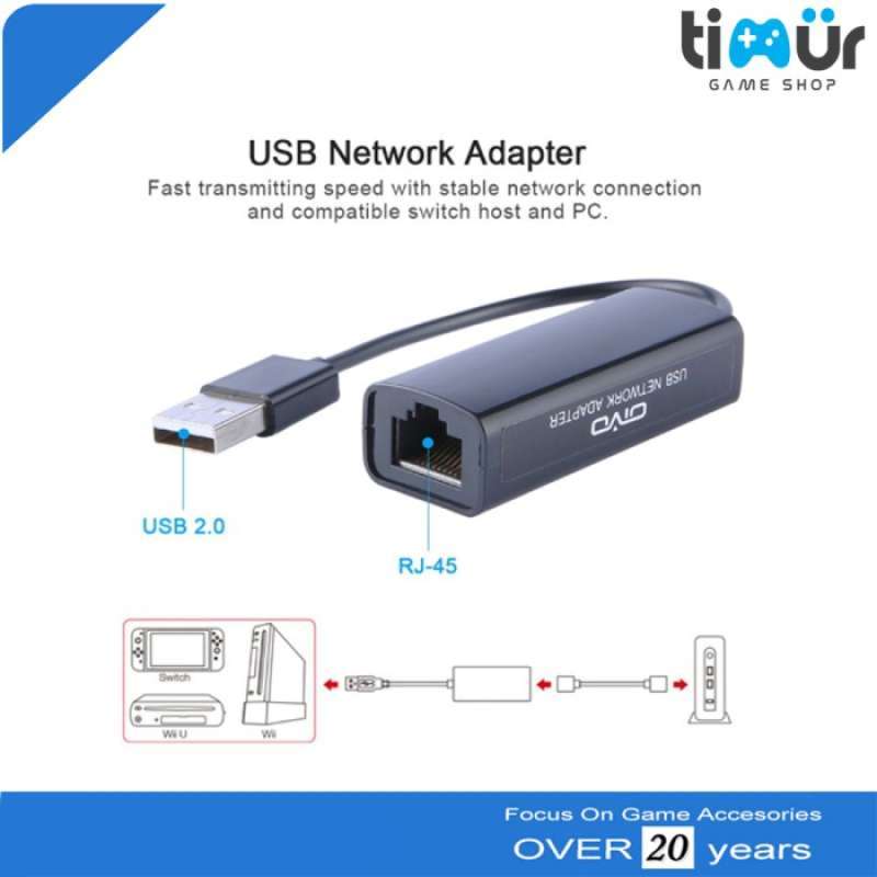 Jual Usb Network Adapter Lan Rj45 Connection Ethernet Nintendo Switch ...