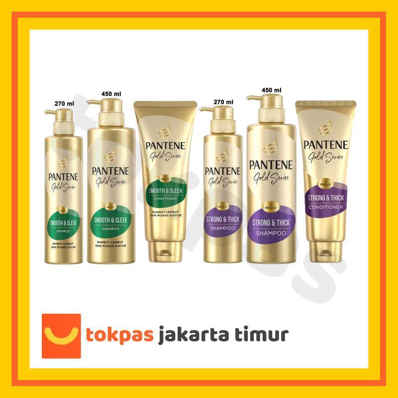 Jual Pantene Pro-V Gold Series Shampoo / Conditioner Gold Smooth ...