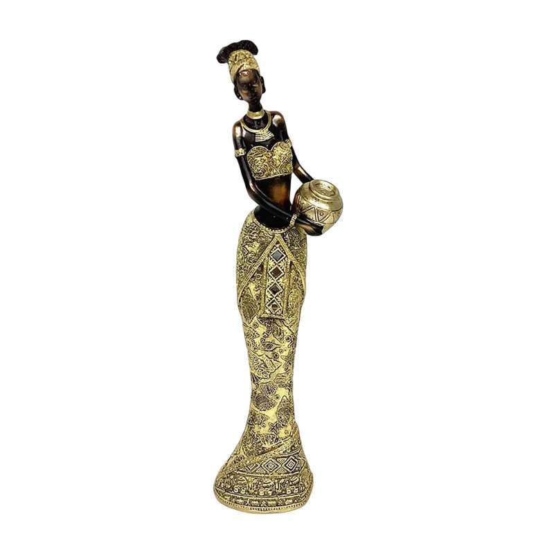 Promo Vintage Style African Lady Statue Gifts Exotic Collectible for P ...