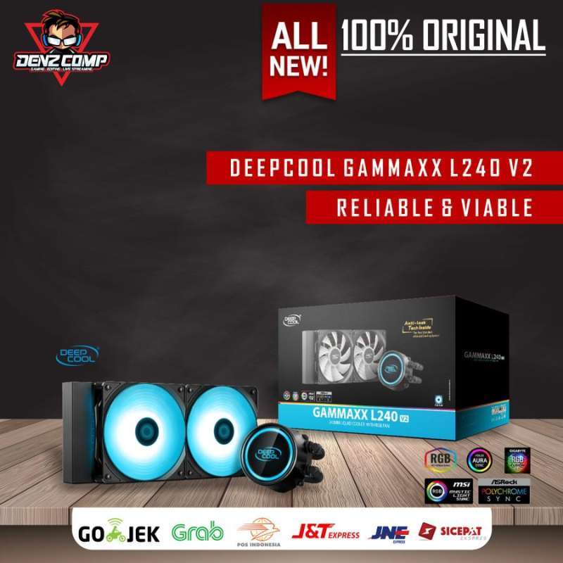 Jual DEEPCOOL GAMMAXX L240 V2 / Liquid CPU Cooler di Seller DENZCOMP ...