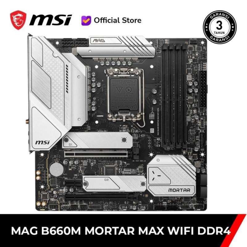 Jual MSI MAG B660M MORTAR MAX WIFI | DDR4 | LGA 1700 di Seller DENZCOMP - DENZCOMP - Kota ...