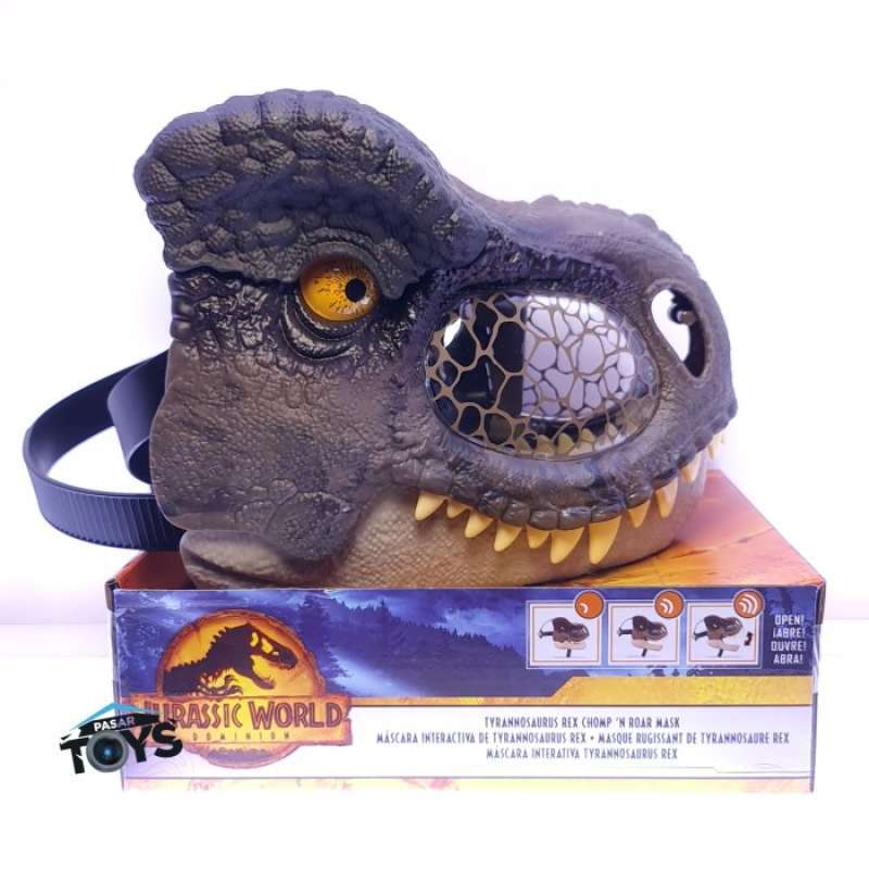 Promo Jurassic World Dominion Tyrannosaurus Rex Chomp N Roar Mask ...