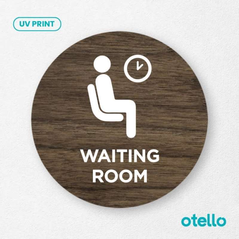 Promo Baru Signage Waiting Room Sign Board Kayu Wooden Label Ruang ...