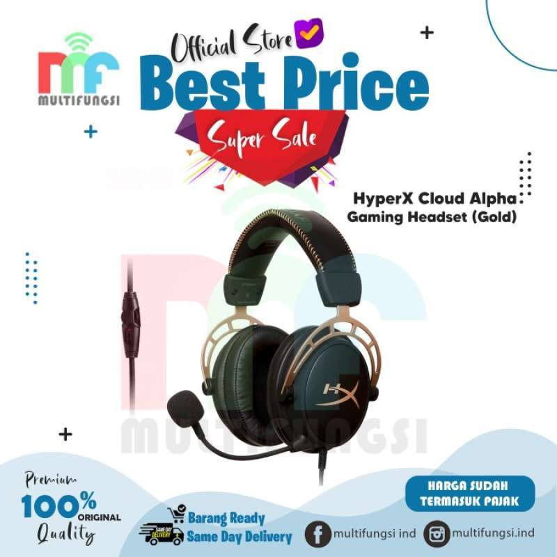 Promo Hyperx Cloud Alpha - Gaming Headset (gold) Diskon 50% Di Seller Markmarket - Meruya Utara ...