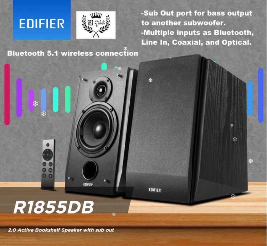 Promo Edifier R1855DB Bluetooth 5.1 Speaker with SUB OUT 70W RMS ...