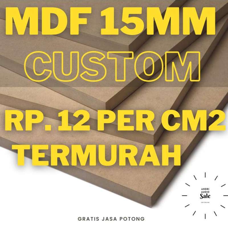 Jual MDF BOARD / Papan MDF 15 mm berbagai ukuran bisa CUSTOM di Seller ...