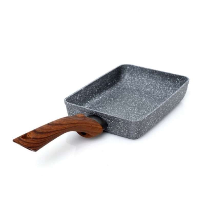 Promo Fry Pan Penggorengan Omelette Telur Persegi Frying Marble Induksi ...