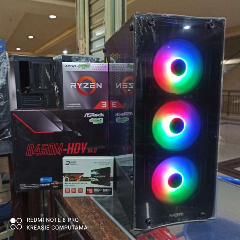 Jual PC GAMING AMD RYZEN 3 3200G - MB ASROCK B450M - VGA AMD RADEON ...