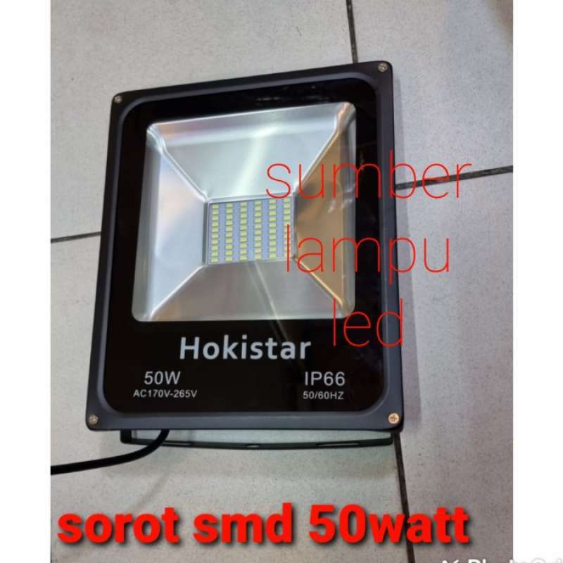 Jual Lampu Tembak Led 50w 50 Watt Sorot Flood Light Led 50watt 50 W 220volt Di Seller Thunder ...
