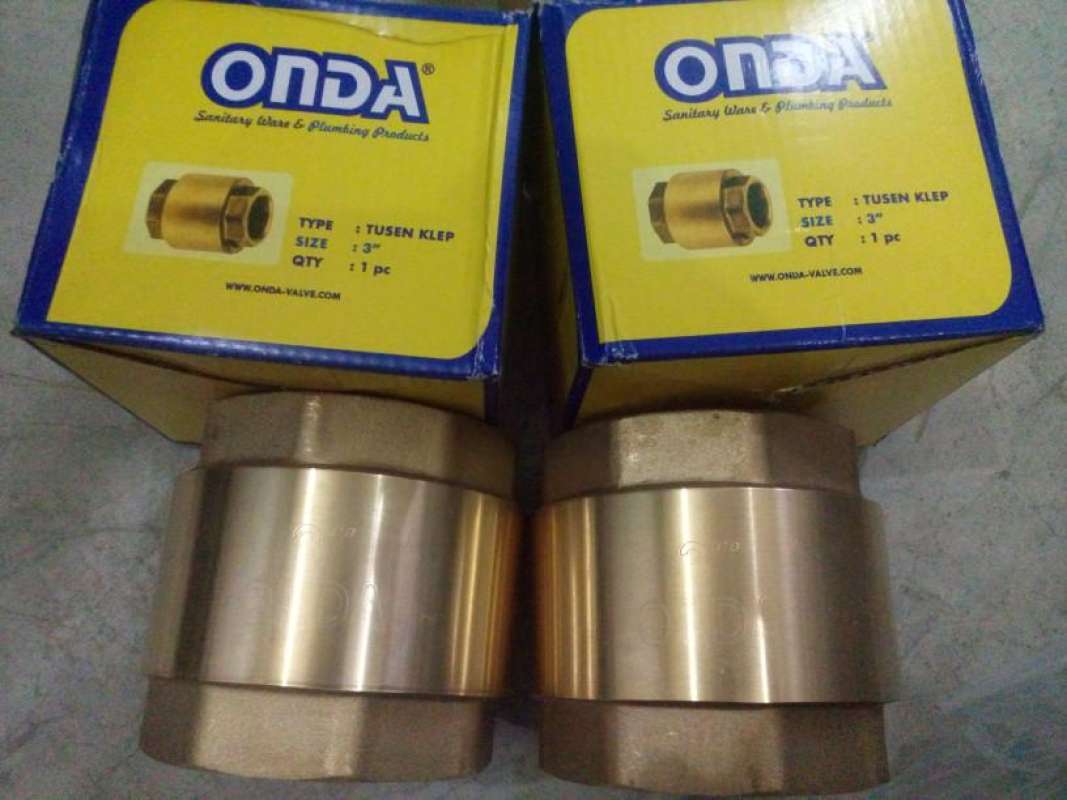Jual Tusen klep Onda 4 inch Besi Kuningan Lift Check Valve Spring Foot ...