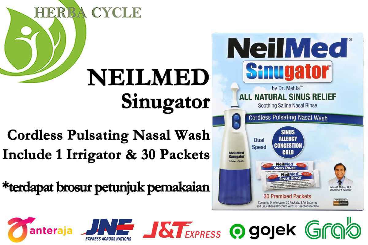 Jual NeilMed Sinugator Kit Alat Cuci Hidung Sinus + 30 Premixed Packets ...
