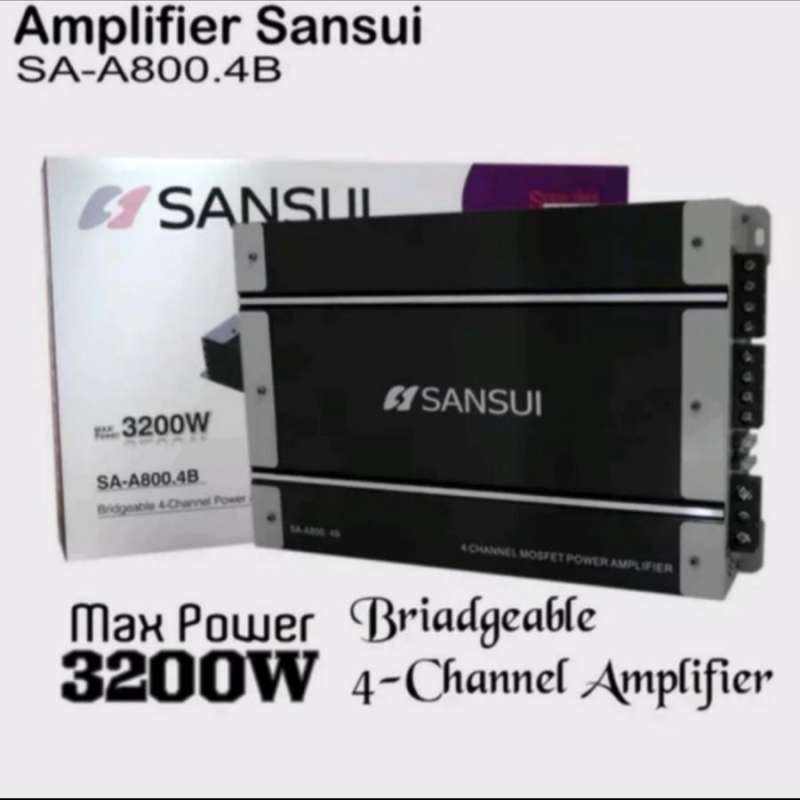 Jual Power 4 Channel Sansui SA-A800 / Power Amplifier Sansui 4 Channel ...