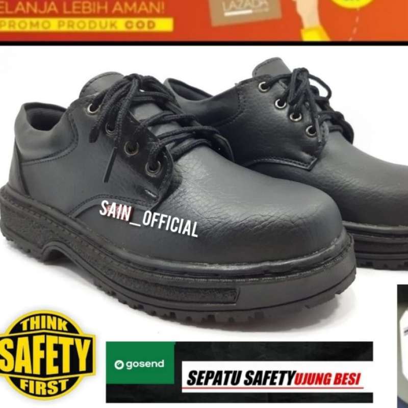 Jual sepatu safety kings Sepatu Safety Pria Ujung Besi - safety cat ...