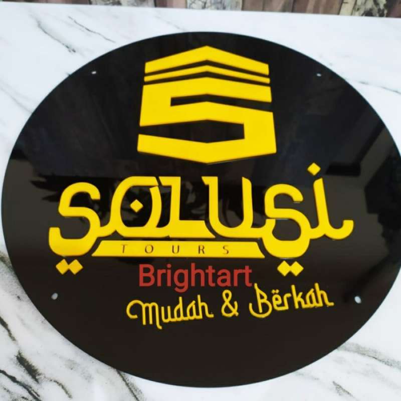 Jual Signage Akrilik 50x50, Plang Logo Akrilik, Plang Toko Di Seller ...