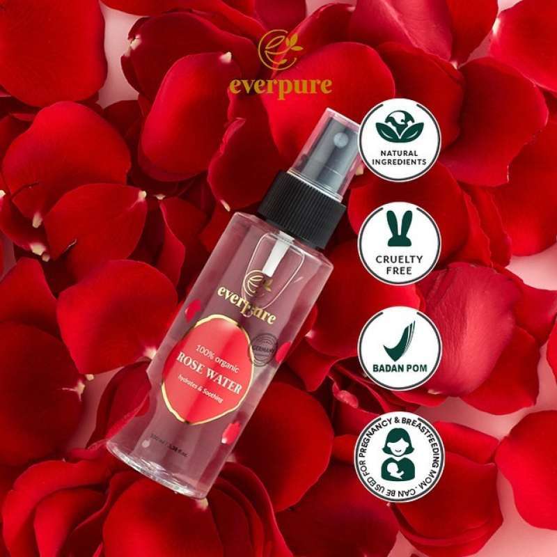 Jual Everpure 100 Organic Organic Rose Water Face Mist Di Seller Glam