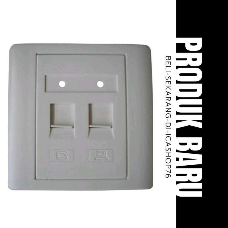 Jual Faceplate Rj45 Rj11 With Modular Jack Di Seller Icashop76 ...
